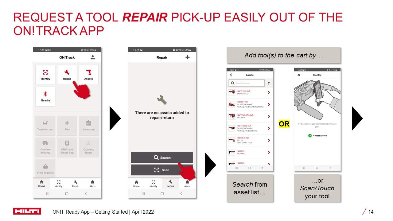 How to arrange a Hilti tool repair? – Hilti ON!Track (English)