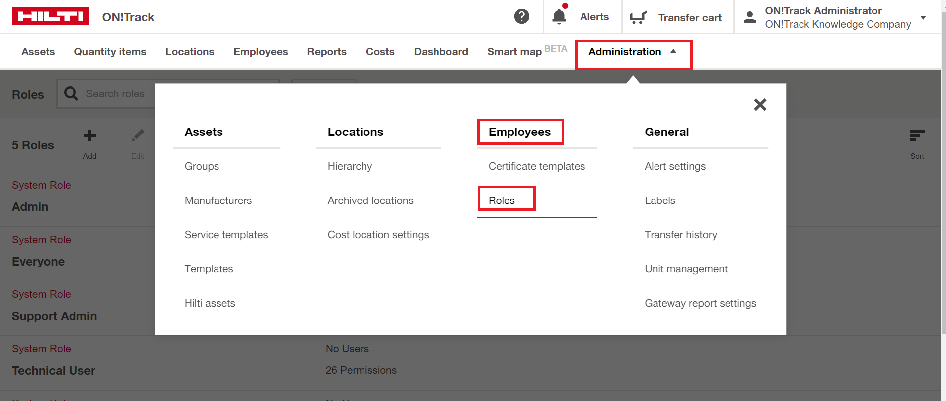 How to Edit Roles? – Hilti ON!Track (English)
