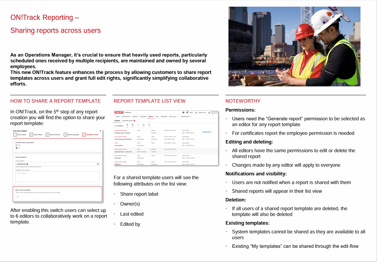 April 2025 - Release Notes – Hilti ON!Track (English)