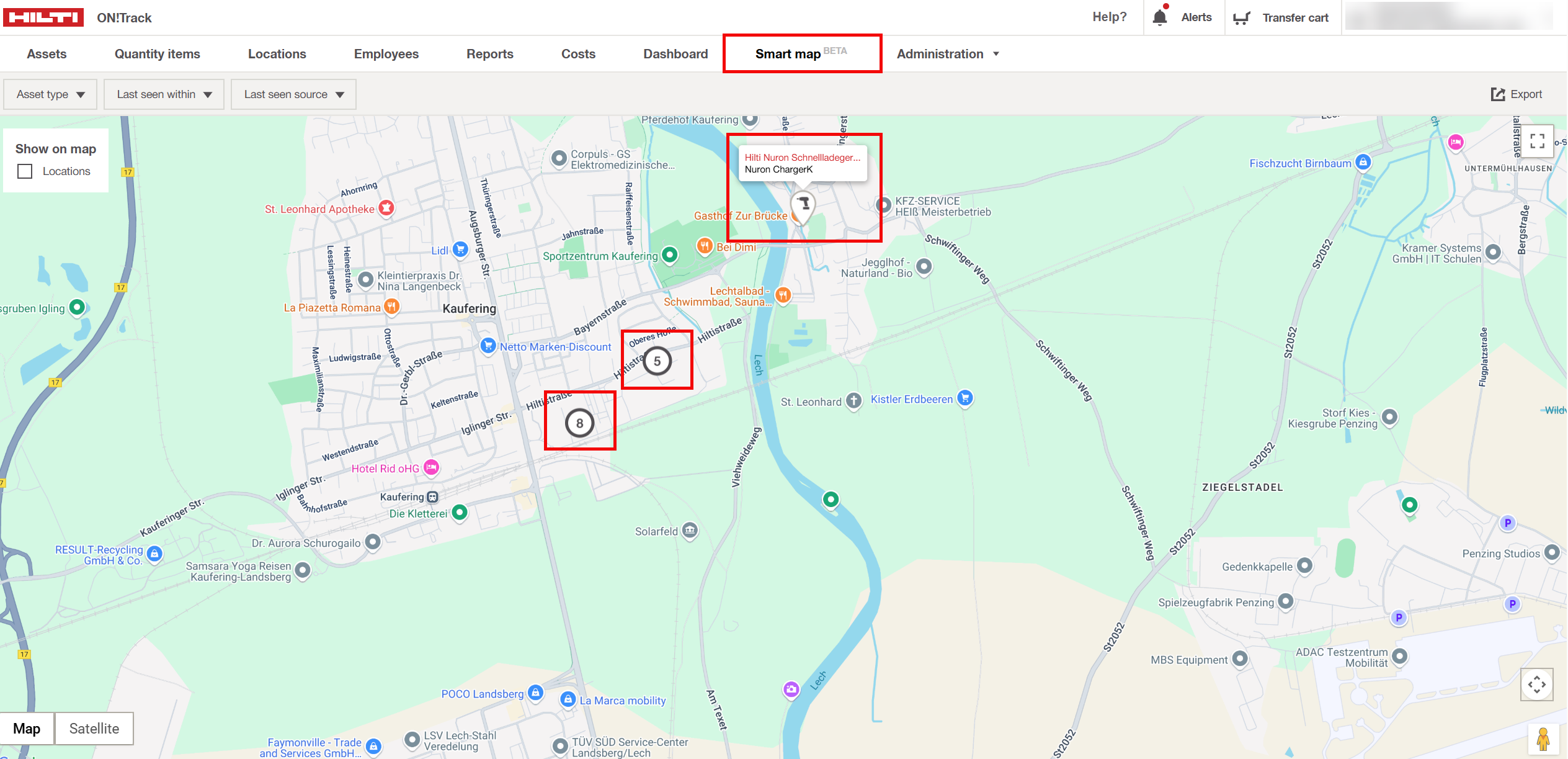 What is the smart map – Hilti ON!Track (English)