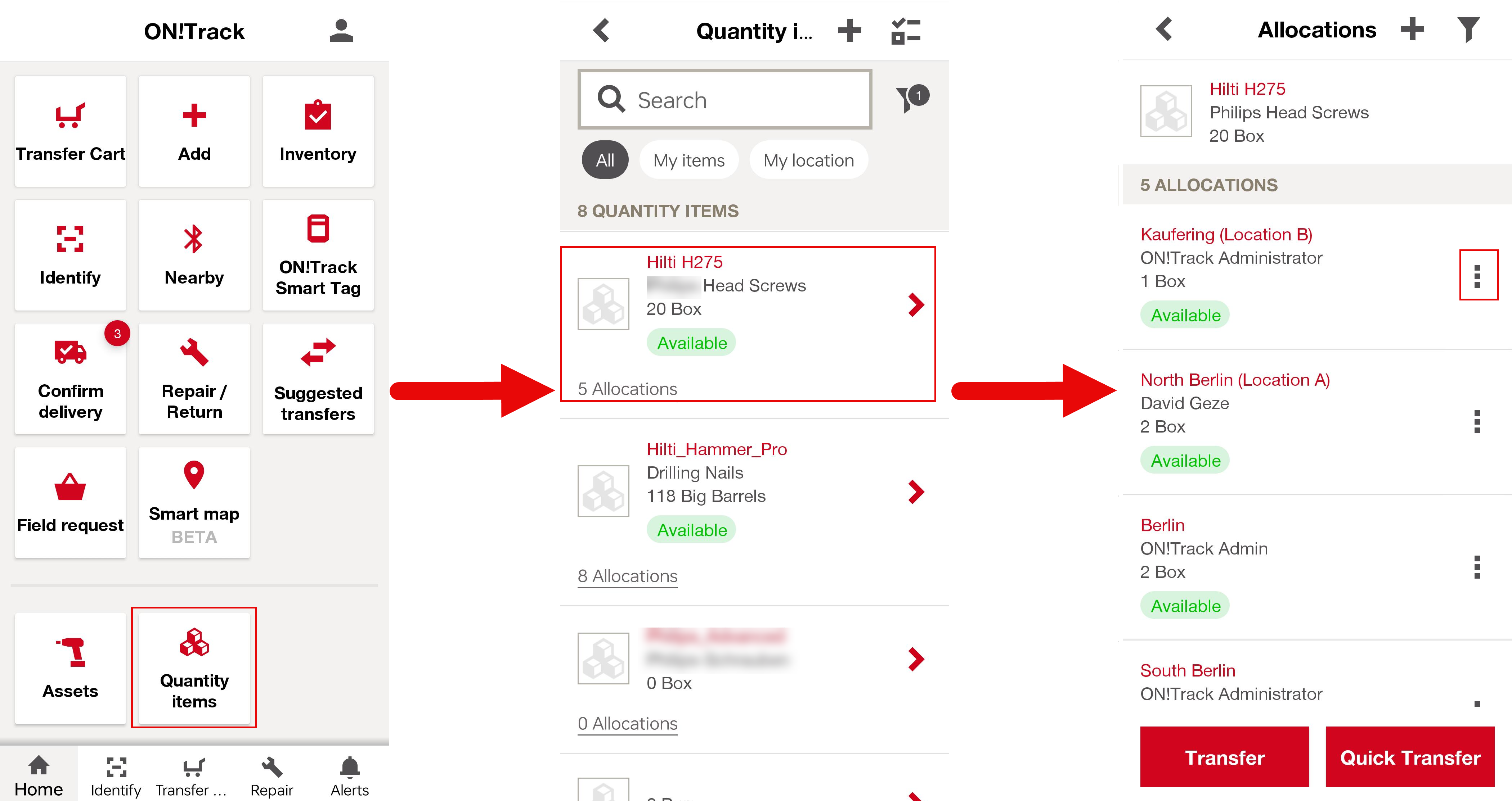 How to add/edit allocations using mobile application – Hilti ON!Track (English)