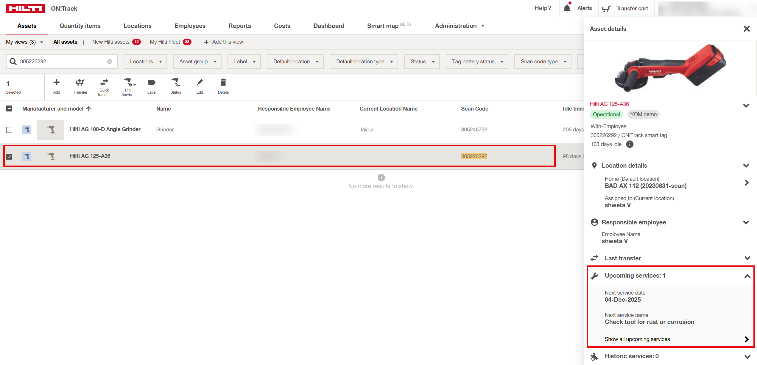 How to complete a service with a checklist using web platform – Hilti ...